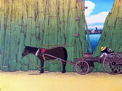 木版画 川瀬巴水 東京十二題【古ま形河岸】大正8年 渡邊版 復刻版 新版画 メルカリ