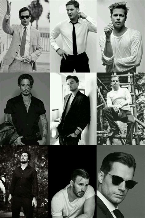 Chris Pine Tom Hardy Brad Pitt Johnny Depp Leonardo Dicaprio Matt