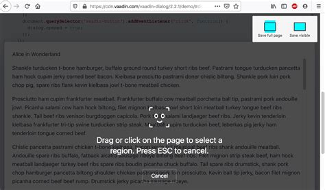 firefox capture screen is affected by pointer events none on body · issue 165 · vaadin vaadin