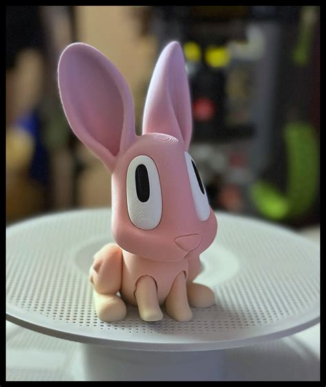 3d Print Blob Bunny Articulated Flexi Art Toy • Made With Bl X1c With Ams・cults