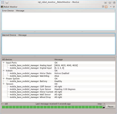 kobuki tutorials diagnostics ros wiki