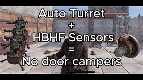 Auto Turret Hbhf X4 Rust Youtube