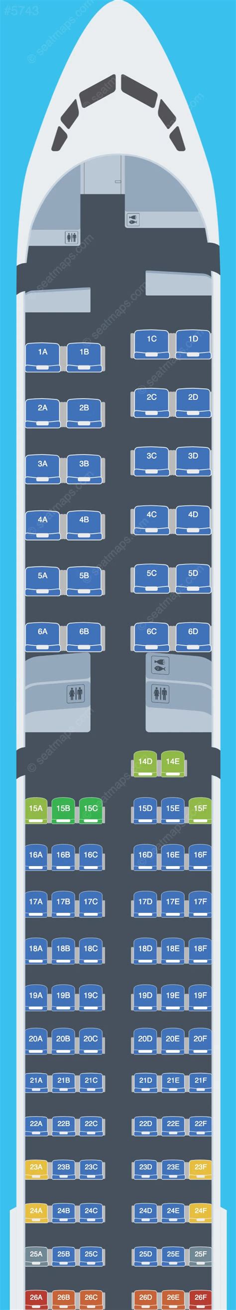 Seat Map Of Delta Boeing 757 300 Aircraft
