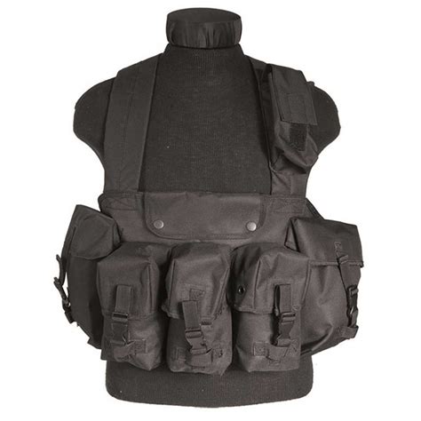 Mil Tec Chest Rig Black Free Uk Delivery Military Kit