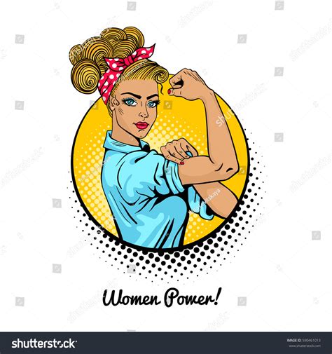 Women Power Pop Art Sexy Blonde Stock Vector Royalty Free 590461013 Shutterstock