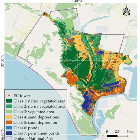 Vegetation Classification Maps Showing The Seven Classed Identified By Download Scientific