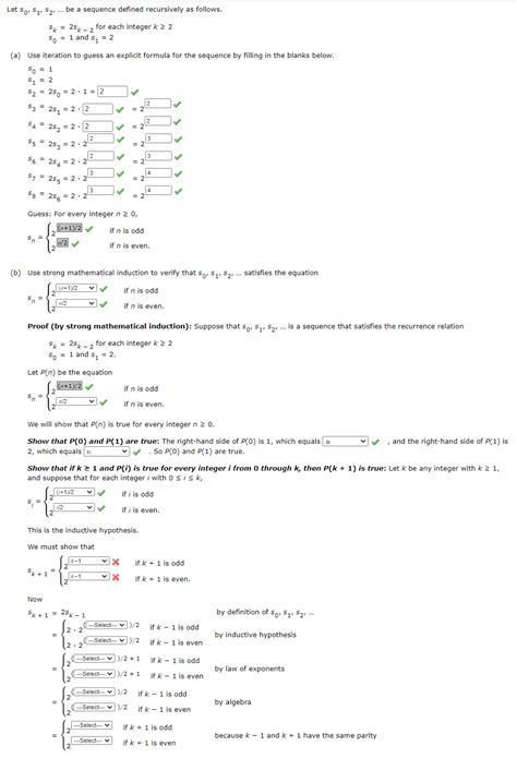 Solved Let So 11 S2 Be A Sequence Defined Recursively