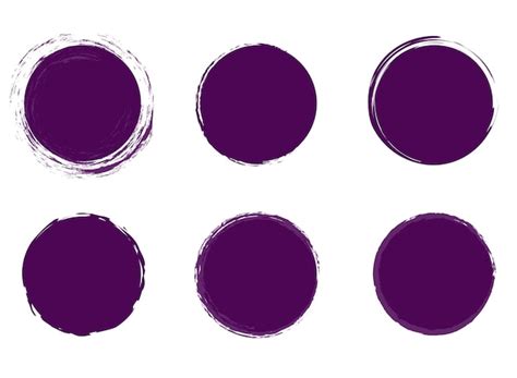 Premium Vector Circular Grunge Texture Collection