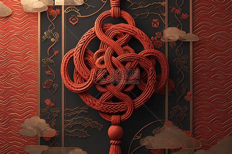 复古中国结插画图片下载 正版图片601108533 摄图网