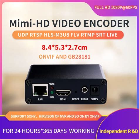 HDMI To IP H 264 H 265 Video Encoder Support UDP SRT FLV RTSP RTMP ONVIF Encoder