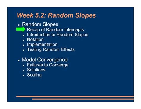 Mixed Effects Models Random Slopes Pdf