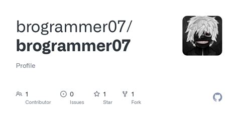 GitHub Brogrammer07 Brogrammer07 Profile