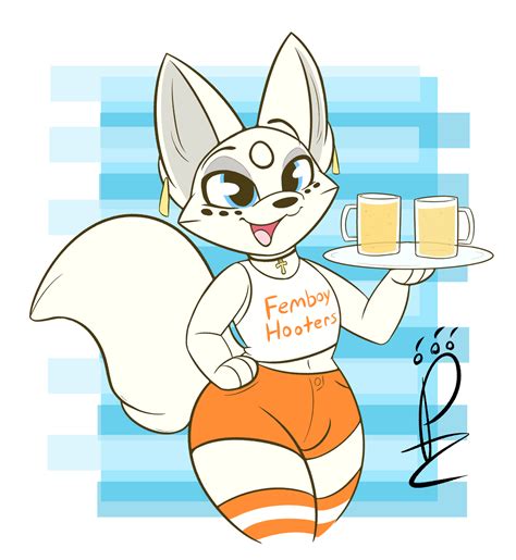 Hey Look I Did The Femboy Hooters Thing By Pawzzypawzbourne On Deviantart