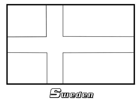 Sweden Coloring Pages Coloringlib