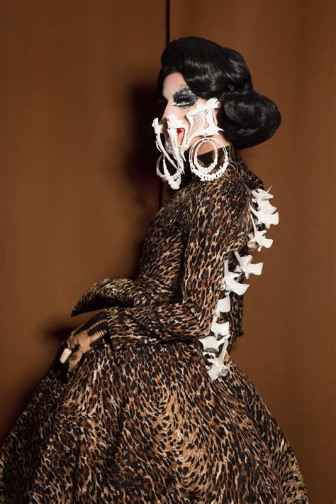 Rupauls Drag Race Contestant Aquaria Wears 3d Printed Mask