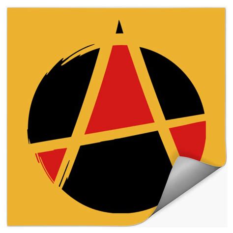 Sign Anarchy Symbol Sticker Sold By Collage Corina 20 Off Sku