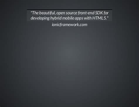 Cordova Ionic Mobilefirst