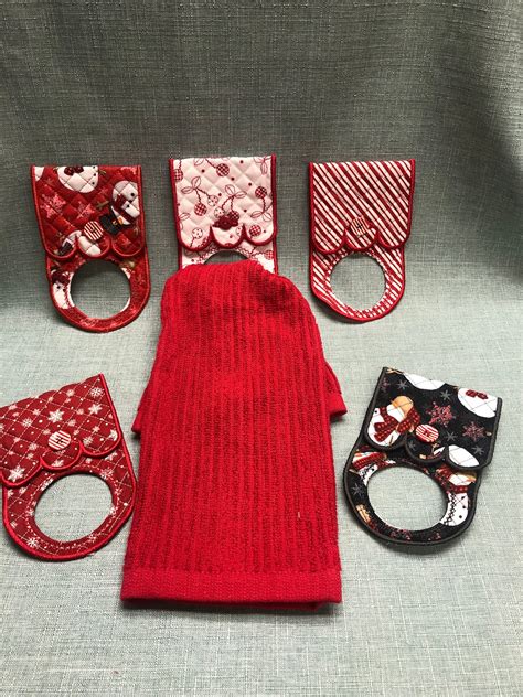 Towel Rod Hanger Loop For Any Size Hand Or Dish Towel Hangs Etsy