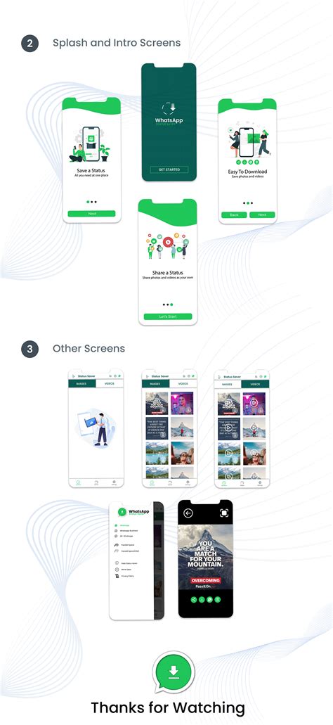 Whatsapp Status Saver Ui Design Behance