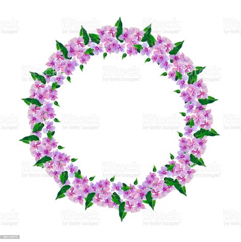 라일락 작은 꽃 수채화의 화 환에는 손으로 그린 꽃 초대 결혼식 생일 카드 프레임 라운드 흰색 절연 일러스트 벡터 결혼식에 대한 스톡 벡터 아트 및 기타 이미지 Istock