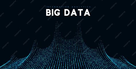 Premium Vector Big Data Visualization Information Wave Technology Futuristic Abstract