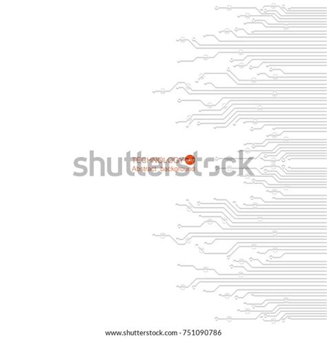 Vector Circuit Board Illustration Abstract Technology Stock Vector Royalty Free 751090786