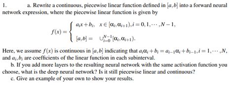 Solved A ﻿rewrite A Continuous Piecewise Linear Function
