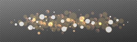 보케 라이트 금빛이 흐릿하게 빛났다 밝게 빛나는 원과 입자 크리스마스 빛나는 불꽃 럭셔리한 글리터 효과 황금 스타 더스트 벡터 그림 금색에 대한 스톡 벡터 아트 및 기타