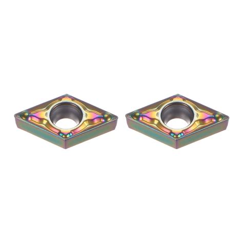 Uxcell Carbide Turning Inserts Dcmt070208 Mv Cnc Lathe Indexable For Sdjcr Series Holder 2packs
