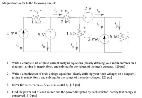 Solved All Questions Refer To The Following Circuit 1 Chegg Com