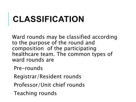 Ward Round Participation Pptx