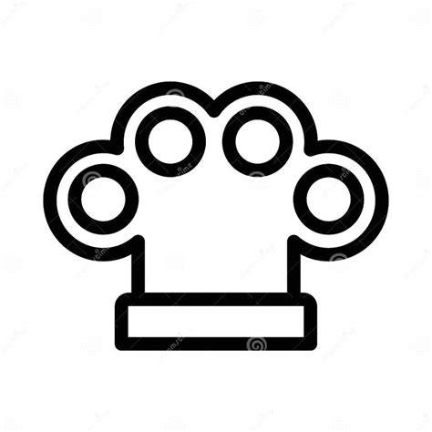 Brass Knuckles Icon Design In Filled And Outlined Style Stock Vector