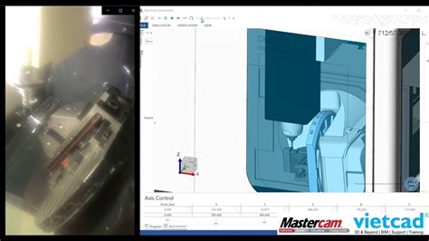 Mastercam Machine Simulation And Real Cutting On Dmu 50 Youtube