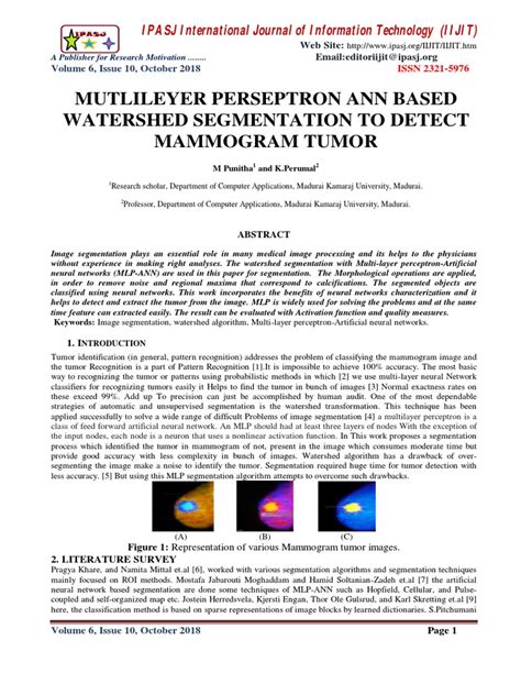 Mutlileyer Perseptron Ann Based Watershed Segmentation To Detect