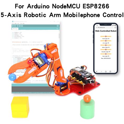 robotic arm diy kit for arduino 5 axis robot manipulator 5 degrees of freedom sg90 servo diy