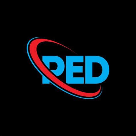 Ped Logo Ped Letter Ped Letter Logo Design Initials Ped Logo Linked With Circle And Uppercase