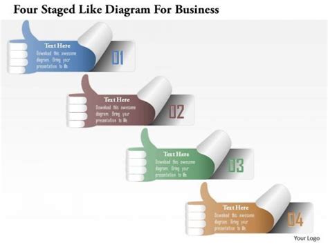 Busines Diagram Four Staged Like Diagram For Business Presentation Template