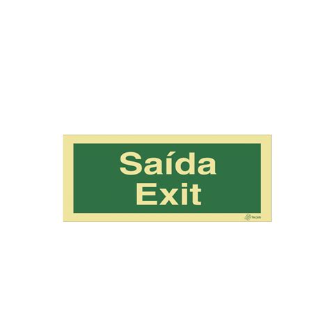 Sinalética De Emergência Saída Allpra