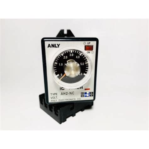 Anly Ah2 Nc Multi Range Analog Timer With Free 8 Pins Socket Shopee Philippines