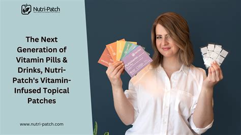 The Next Generation Of Vitamin Pills And Drinks Nutri Patchs Vitamin I