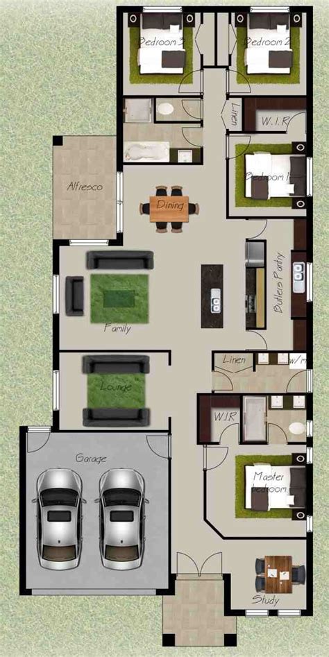 Planos De Casas Con 4 Dormitorios Artofit