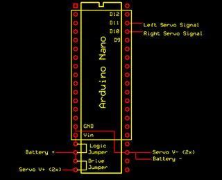 Arduino Nano Based Microbot Arduino Electrical Tape Circuitry