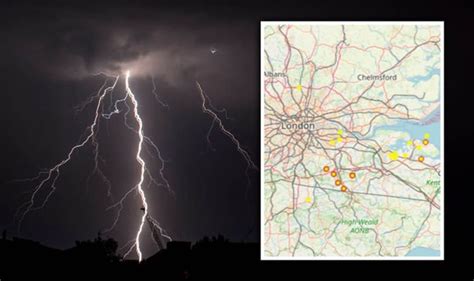 Lightning Map Tracker LIVE Latest Maps And Updates Weather News Express Co Uk