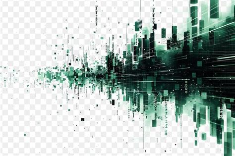 Premium PSD Hacker Intrusion Glitch With Binary Code Abstract Shapes And Texture Effect FX