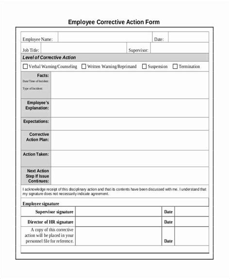 Corrective Action Report Template Excel Eric Thomson