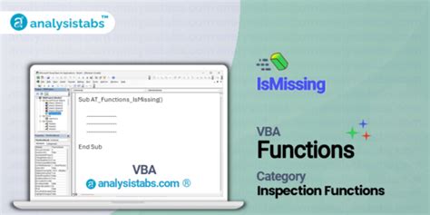 Vba Ismissing Function Explained With Examples