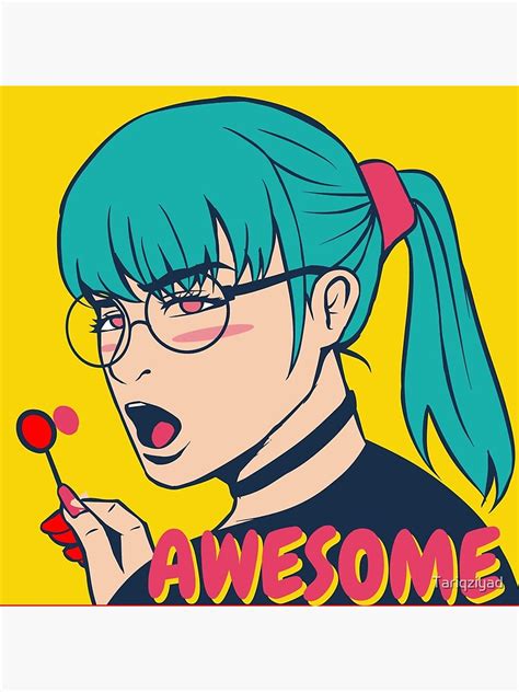 Awesom Cute Anime Girl Poster For Sale By Tariqziyad Redbubble
