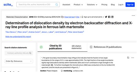 Determination Of Dislocation Density By Electron Backscatter