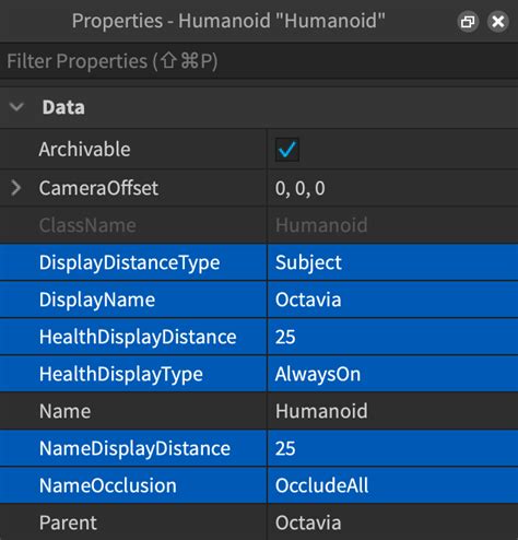 Character Name Health Display Documentation Roblox Creator Hub