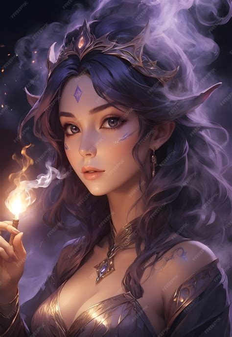 Premium Photo Beautiful Women Fantasy Art Creative Environment Made